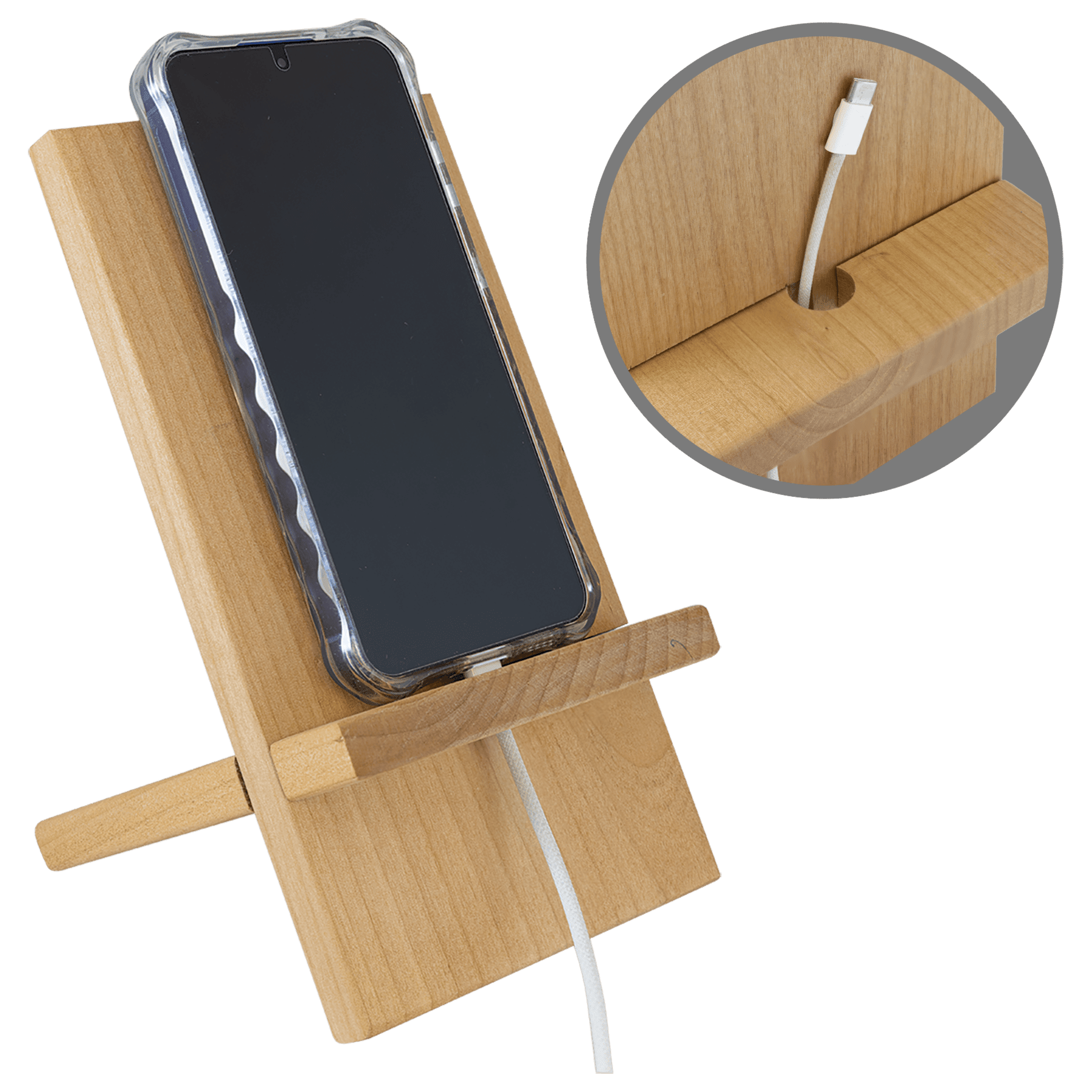 Wooden Cell Phone or Tablet Stand - Custom Engraved – Burnin' Love ...
