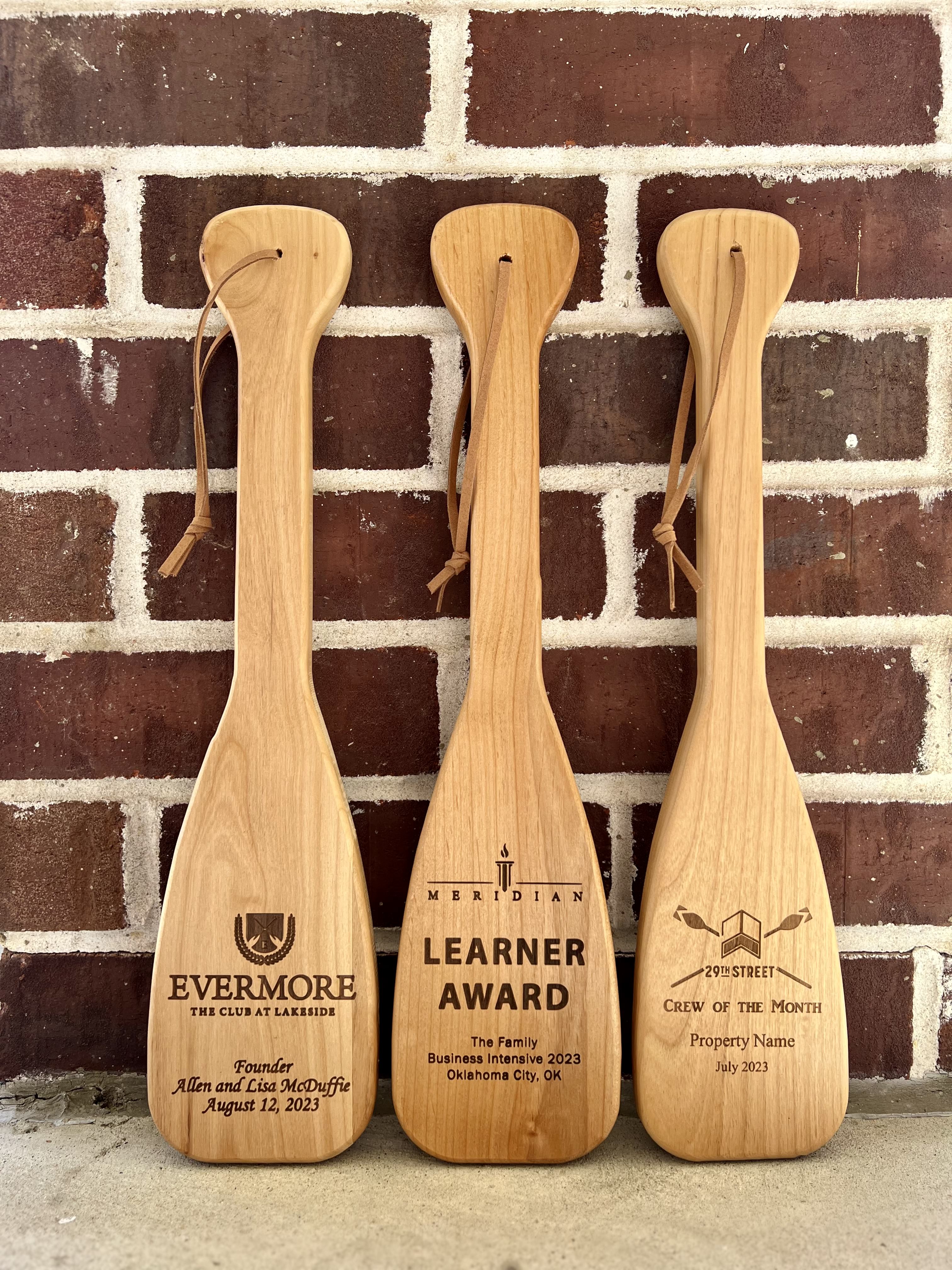 Short Wooden Paddle - 18 Inches - Engraved Customized Oar Baby Award G ...